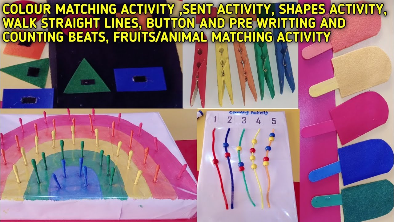 Colour matching ice sticks activity - YouTube