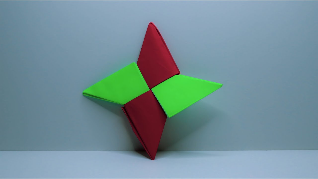 Easy Origami Shuriken || How to Make Shuriken Step by Step - YouTube