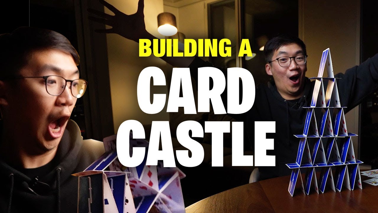 Building a CARD CASTLE!! (It's Harder Than You Think) - YouTube