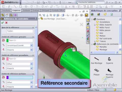 Tuto SOLIDWORKS - Utiliser la fonction Référence de contrainte - YouTube
