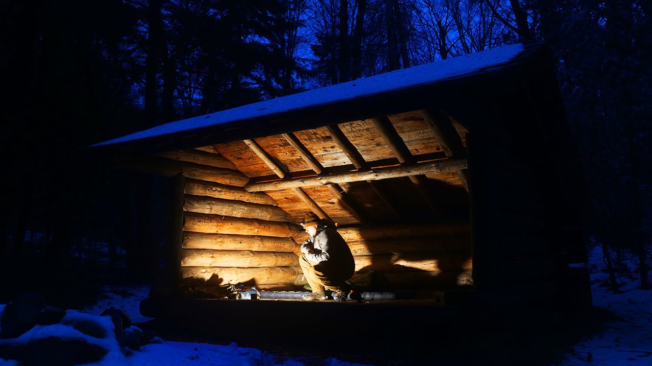 Shelter From The Storm -Winter Camping in Rain, Wind and Snow - YouTube