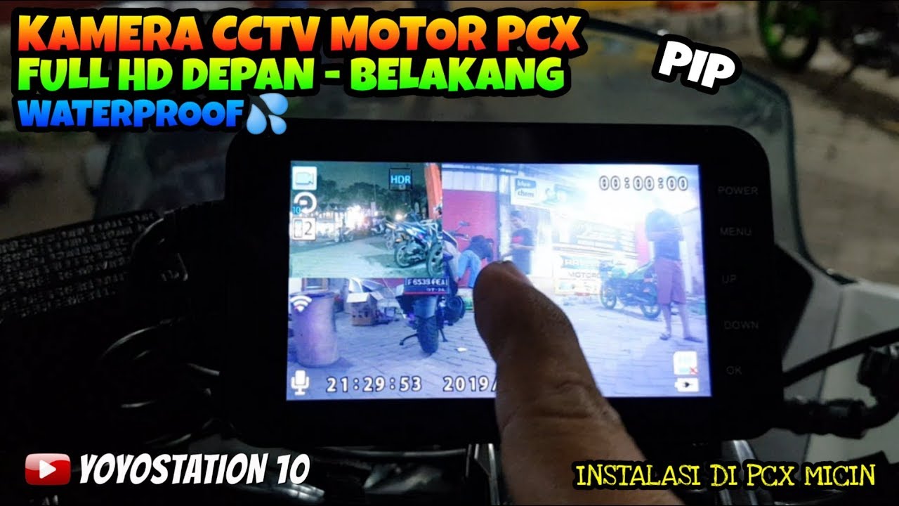 Kamera CCTV Motor PCX Full HD Depan Belakang Waterproof - YouTube