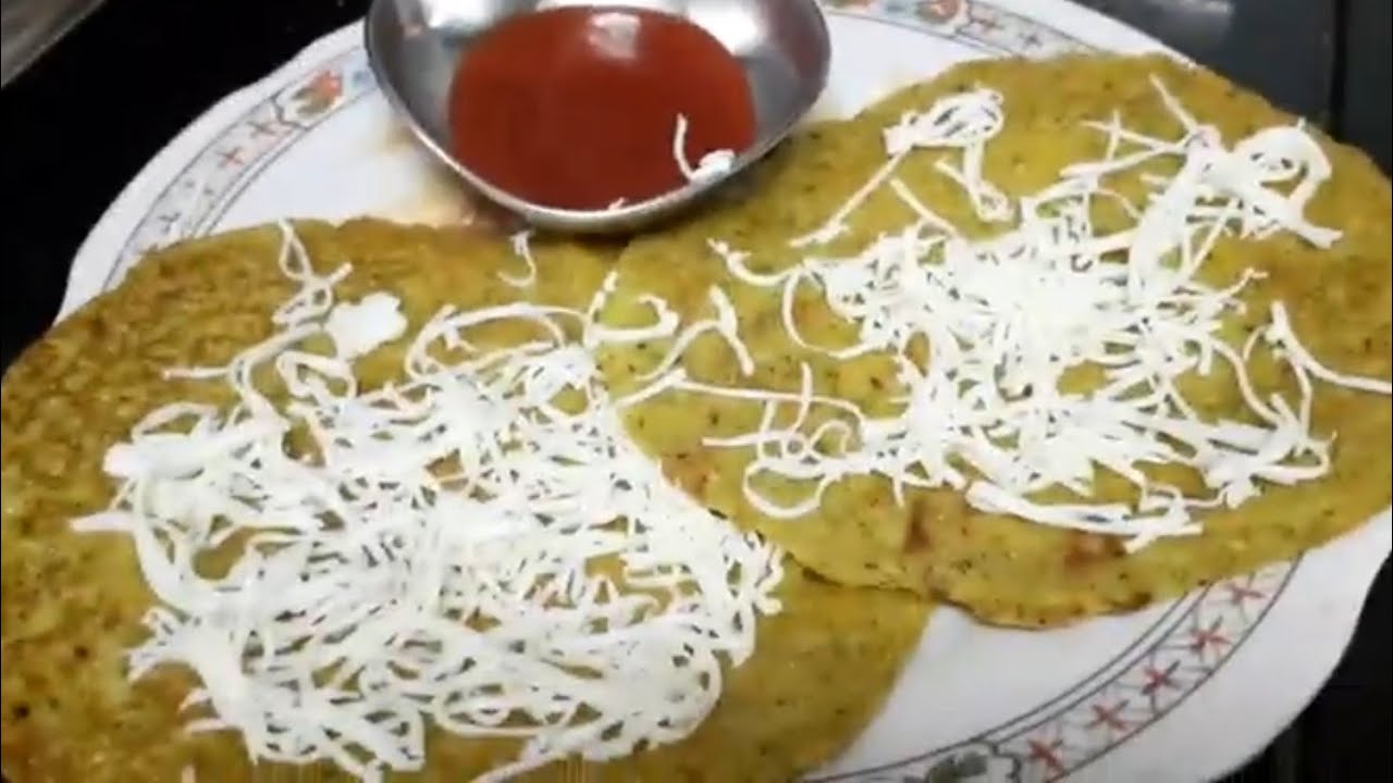 Mixed dal cheese chilla/a tasty lunch box recipe - YouTube