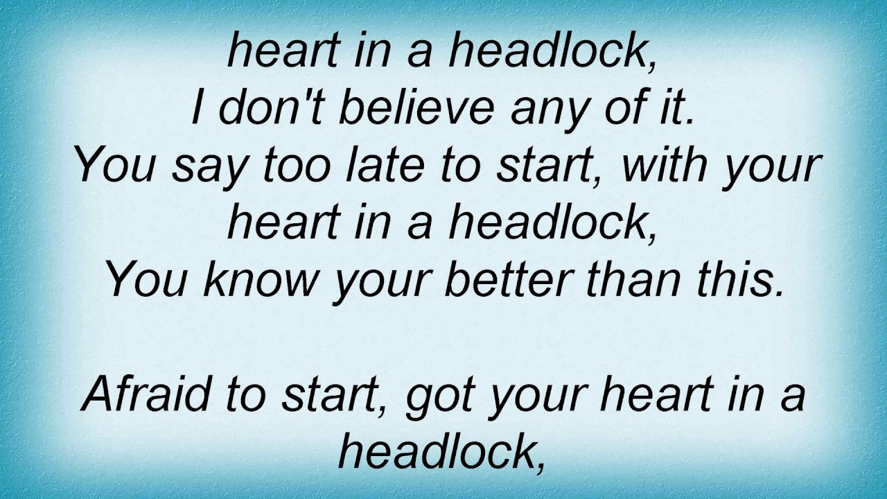 Imogen Heap - Headlock Lyrics - YouTube