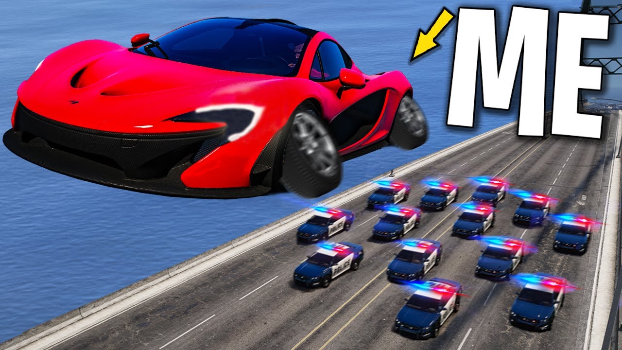 Trolling Cops with 100 Flying Cars on GTA 5 RP - YouTube