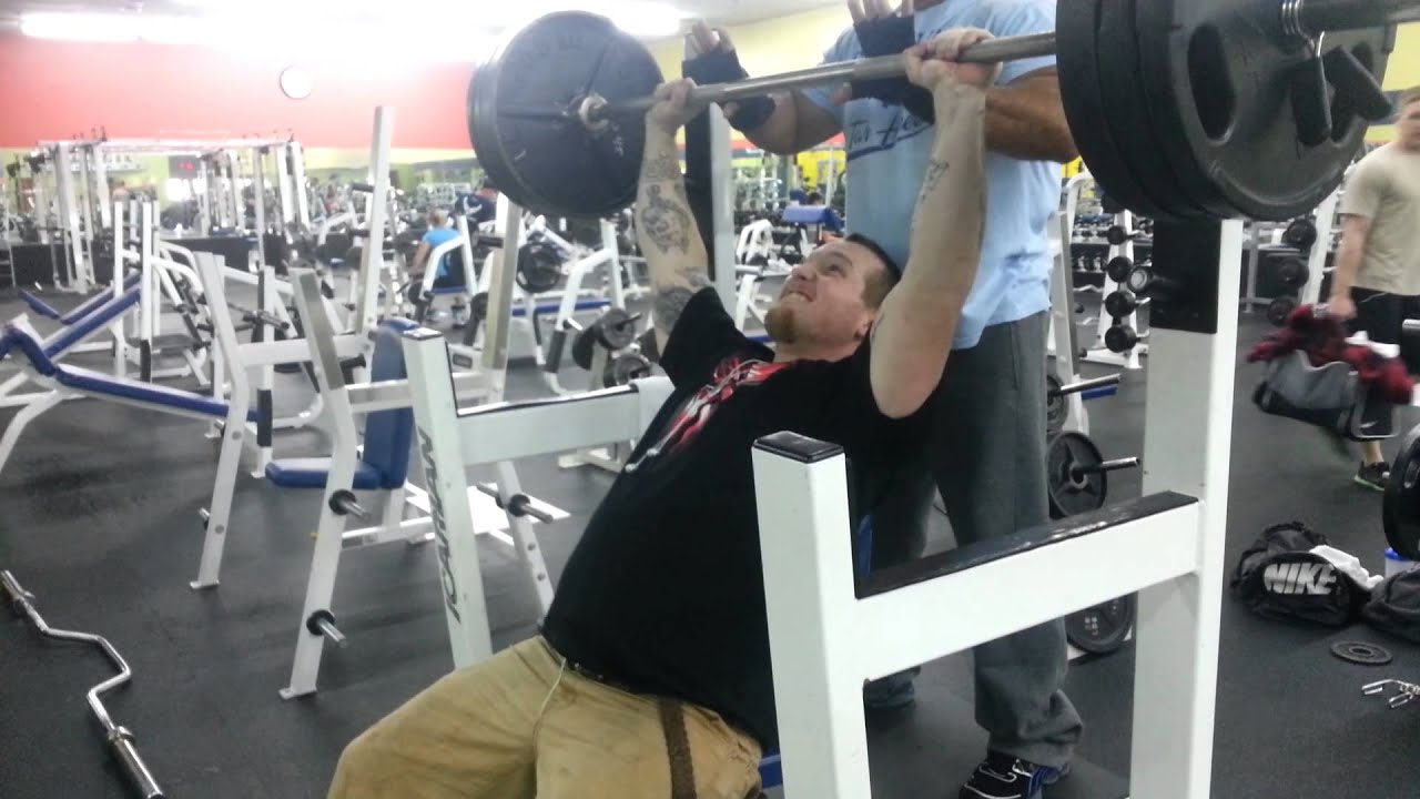 315 x 1 seated overhead press - YouTube