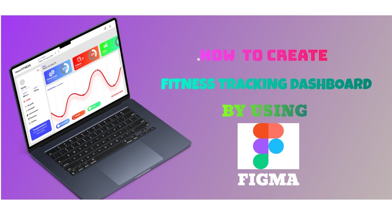 How to create fitness tracking dashboard using figma #uiuxdesigner # ...