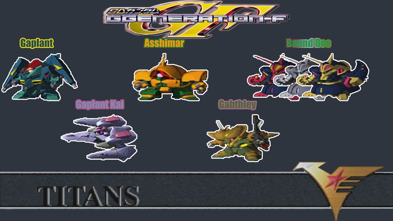 [ENG Sub]SD Gundam G Generation F - Asshimar, Gaplant, Gabthley & Baund ...