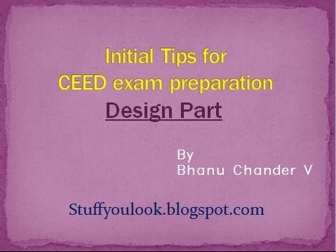 Tips for CEED exam Design (Part-B) preparation - YouTube