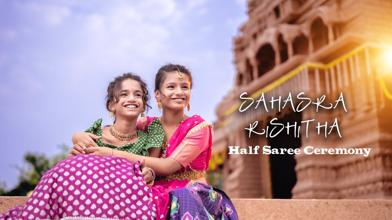 Sahasra & Rishitha Half Saree Ceremony || Half Saree Teaser || Jayaram ...