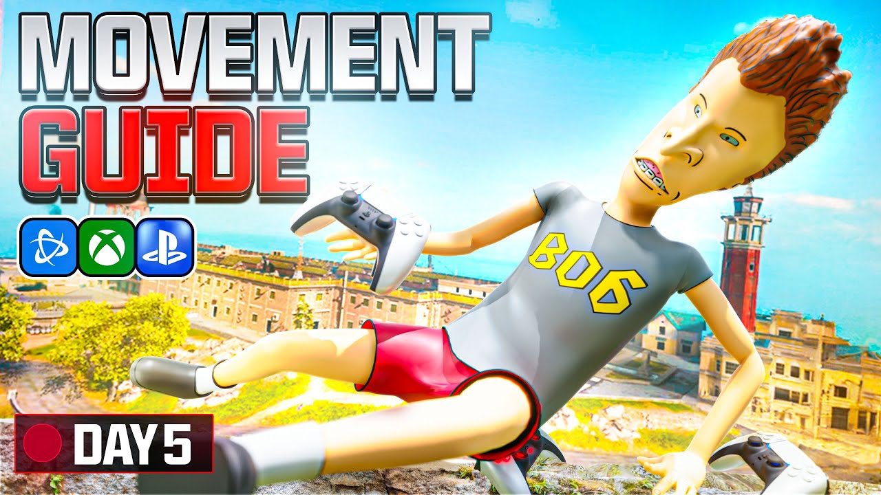 The ULTIMATE Warzone Movement Guide | DAY 5 😍👑 (NEW Settings, Bot Lobby ...