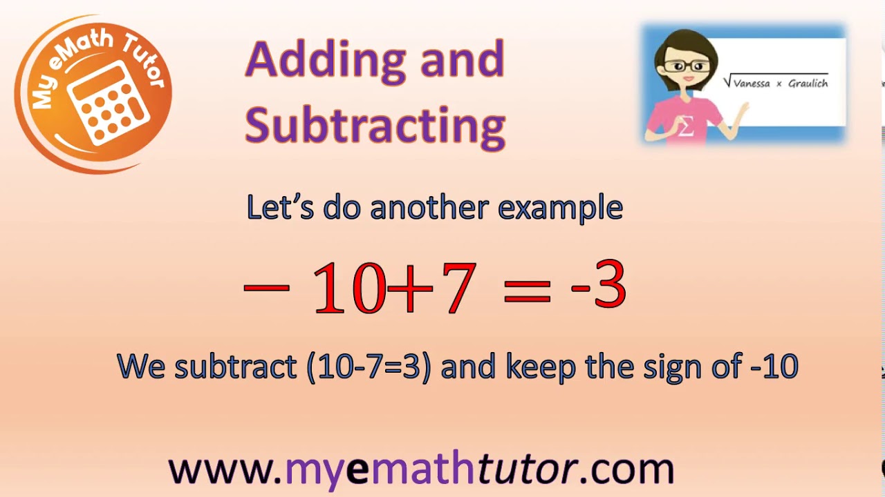 How add and subtract - YouTube