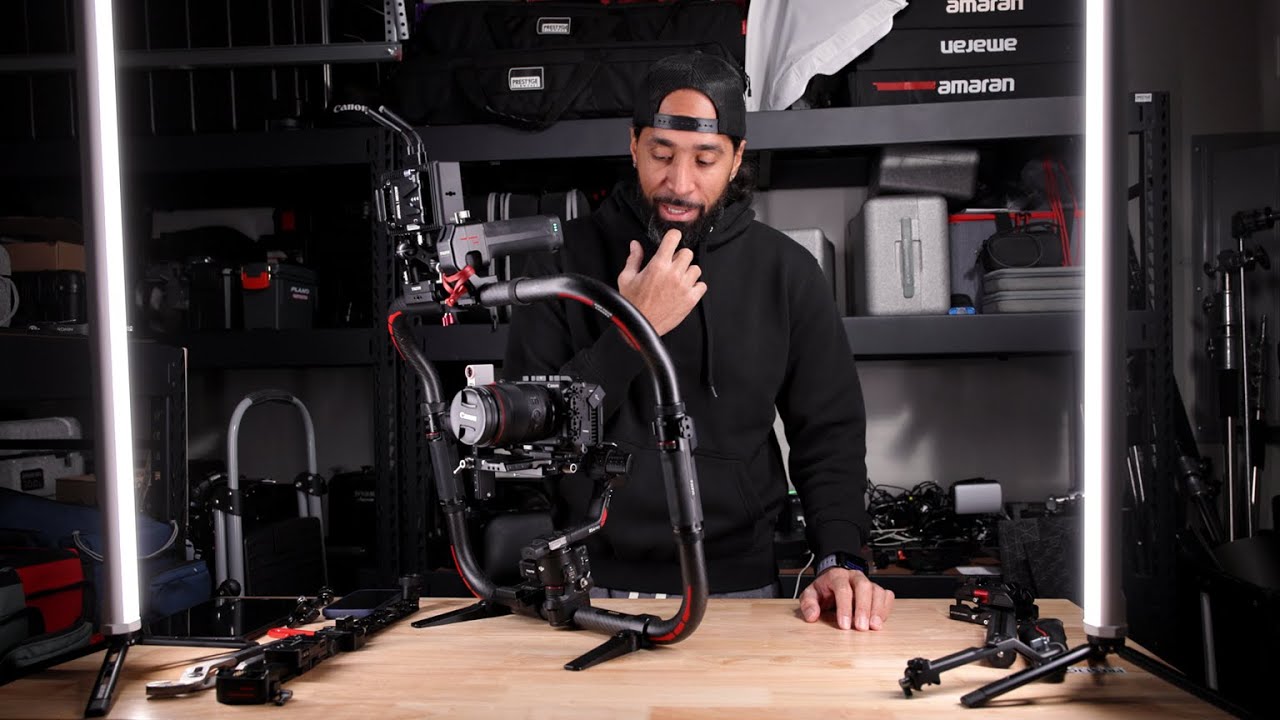 Showing 3 different Gimbal styles for the Canon EOS C50 with Wooden ...