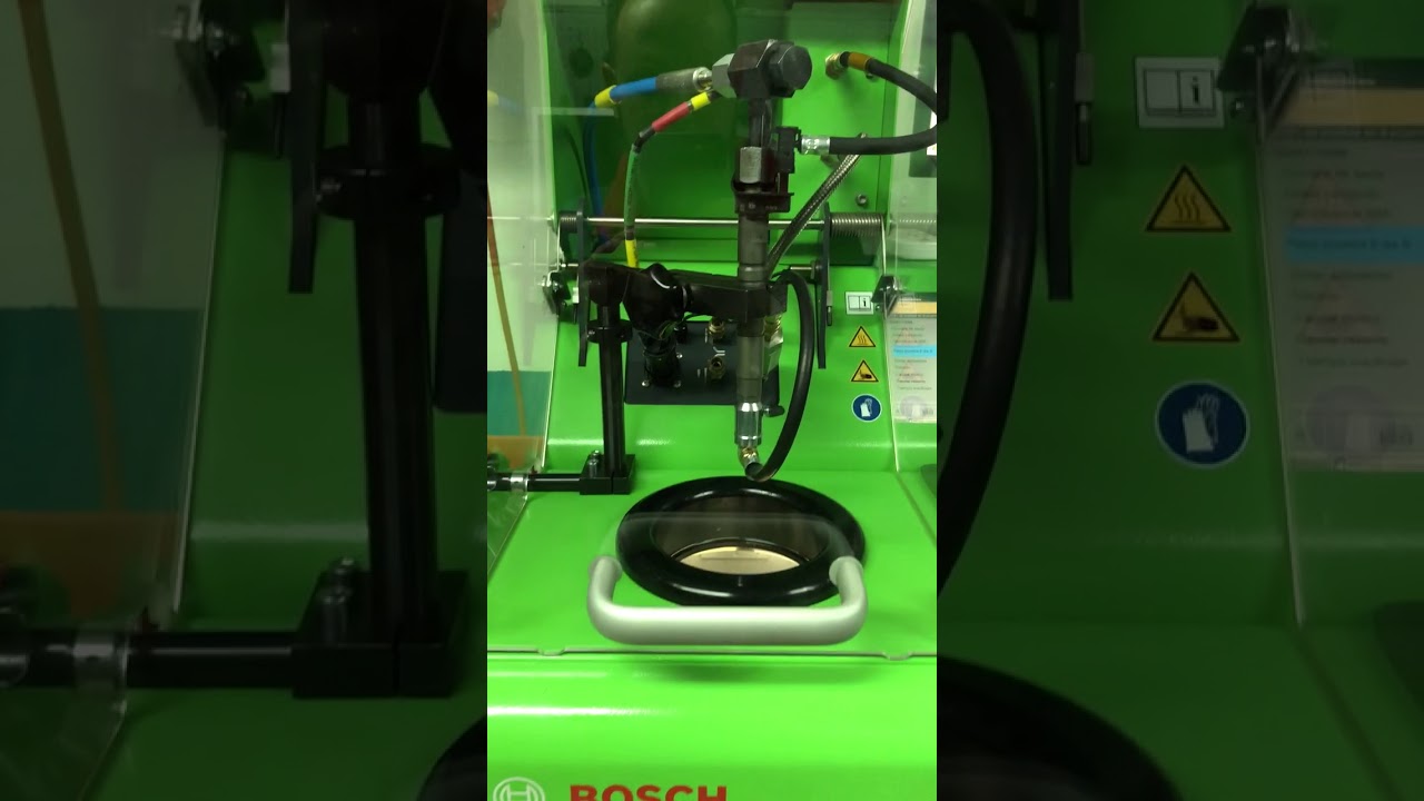 COMPROBACION EN BANCO BOSCH EPS 205 INYECTOR PIEZOELECTRICO - YouTube