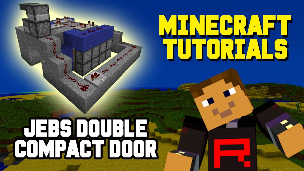 Minecraft Tutorials - How to make a Compact Jebs double piston door ...