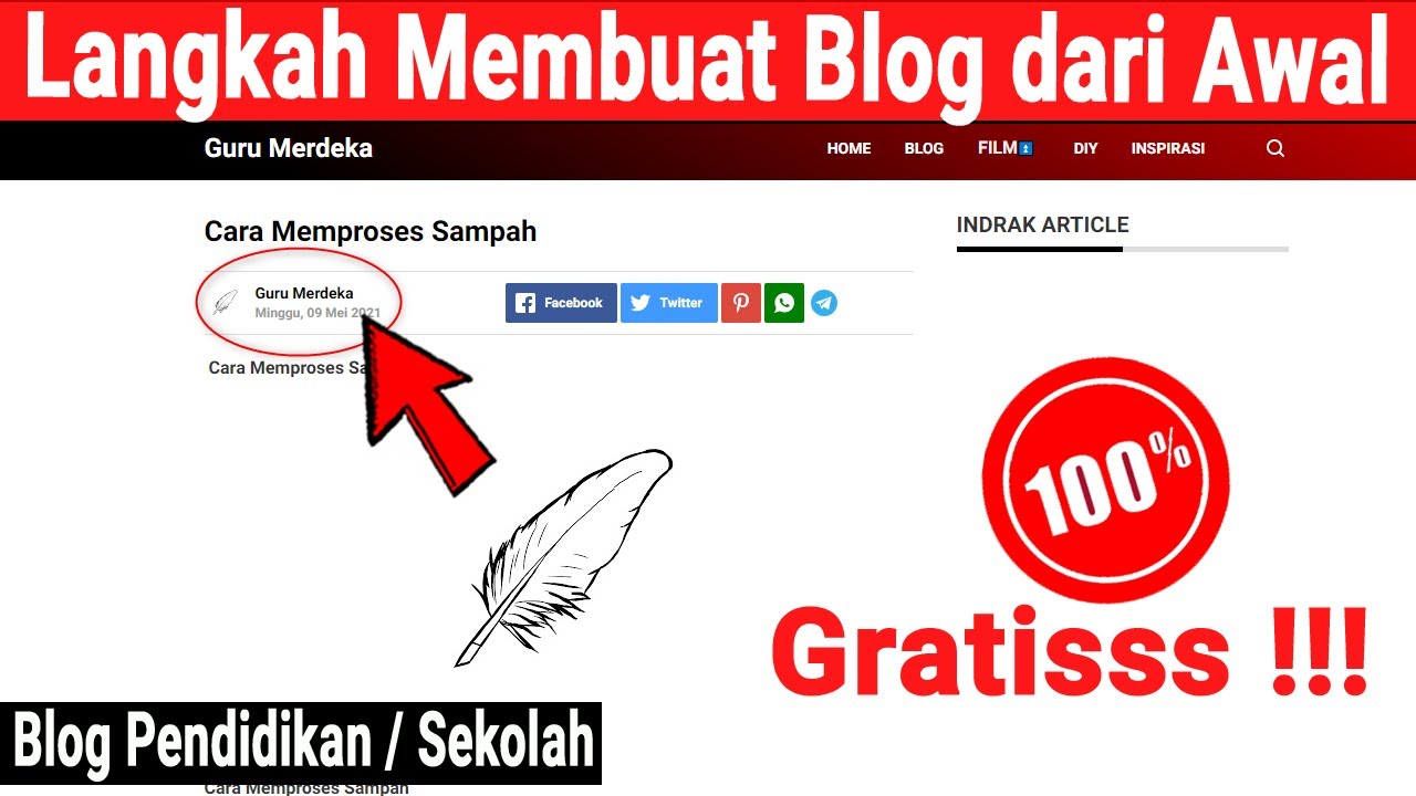 Langkah Awal Membuat Blog tentang Pendidikan - YouTube