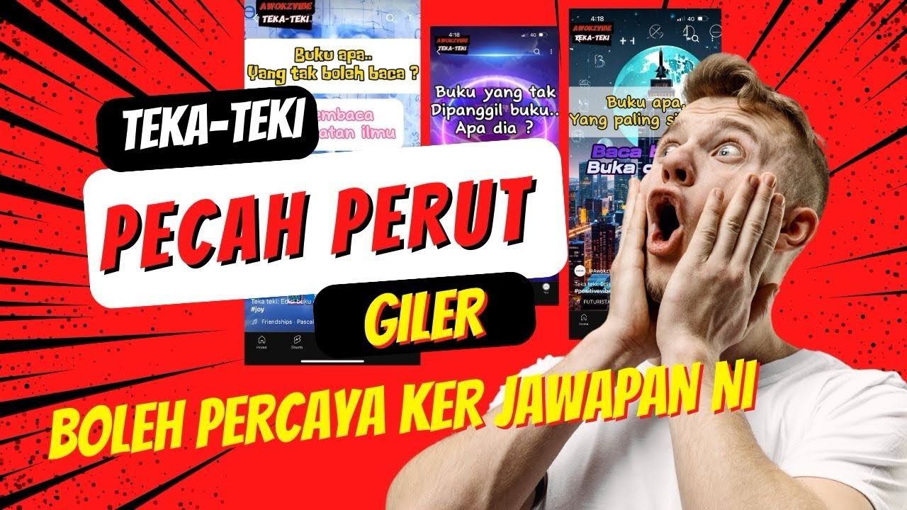 KOMPILASI teka-teki : EDISI Buku, jawapan pecah perut dan giler.. - YouTube