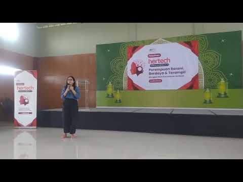 Ruang lnspirasi...Direktur ICT Wacth  Prasasti Dewi di acara Pelatihan Perempuan Berdaya AI Di Bdg. 