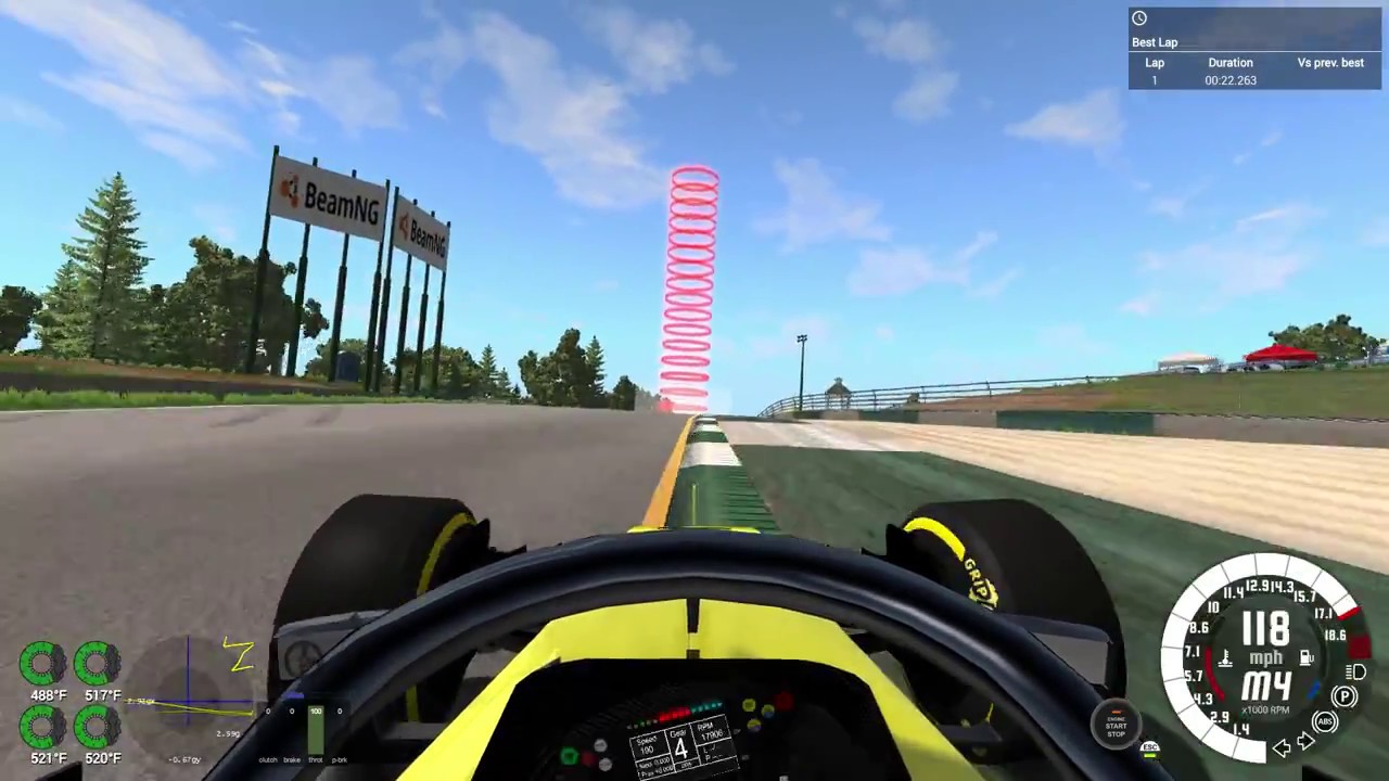 BeamNG.Drive Formula 1 (2018) Road Atlanta Competition - 2'02.830 - YouTube