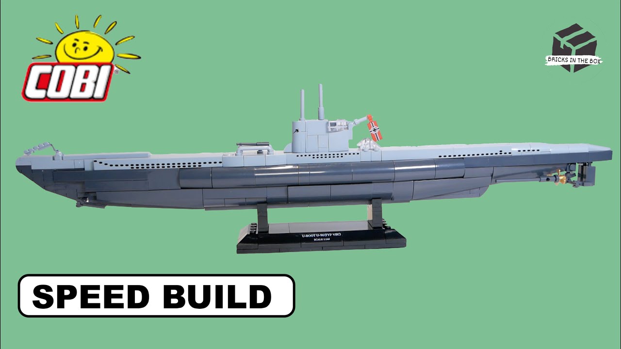 Cobi U 96 submarin (U-Boot), speed build - YouTube