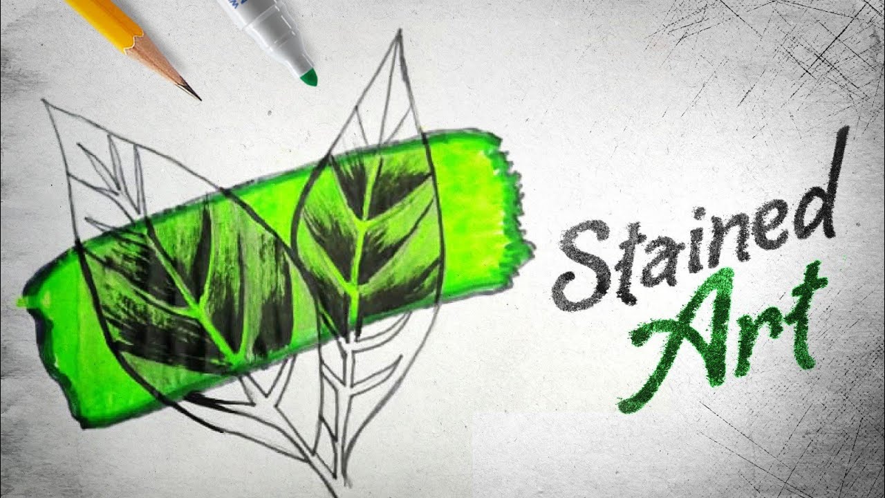 Stained Art tutorial/Acrylic painting for beginners/#stainedart # ...