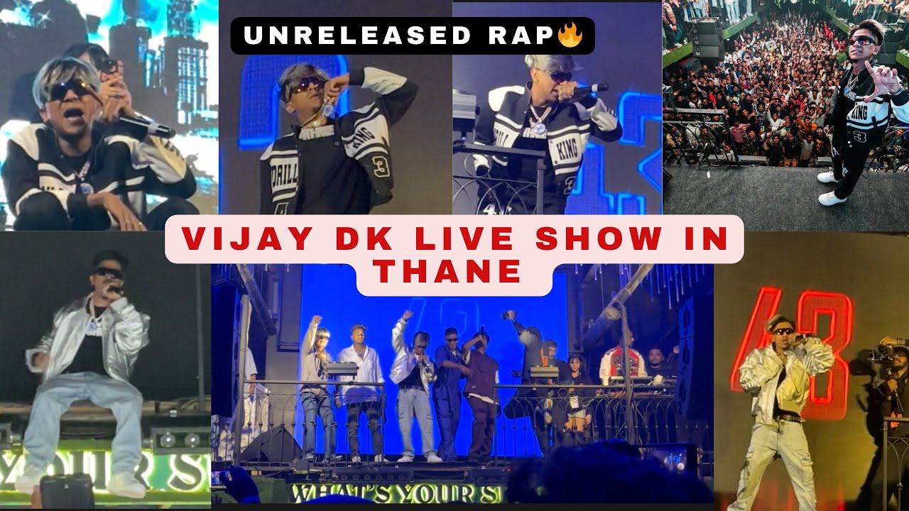 VIJAY DK LIVE SHOW IN THANE || 4THREE4LIFE ALBUMS LAUNCH 🚀 ||UNRELEASE ...