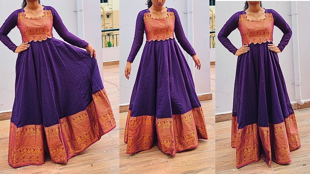 long frock cutting #trending #stitching #fashion #longfrock - YouTube
