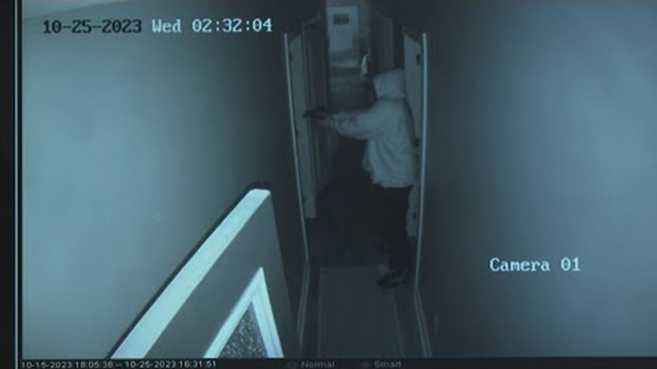 Video shows gunman break into a home and shooting into a bedroom ...