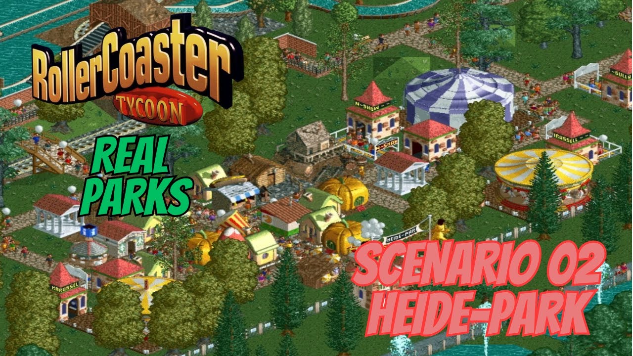 Let's Play Roller Coaster Tycoon Real Parks Heide-Park - YouTube