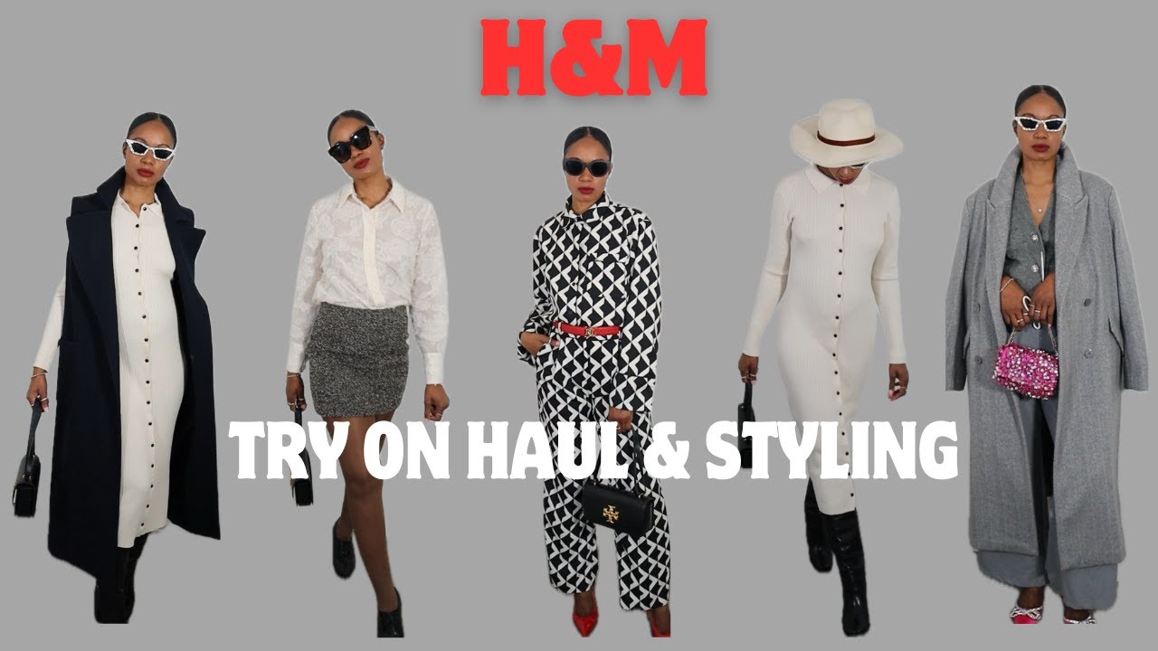 H&M try-on-haul and styling ~ chic elevated styles - YouTube