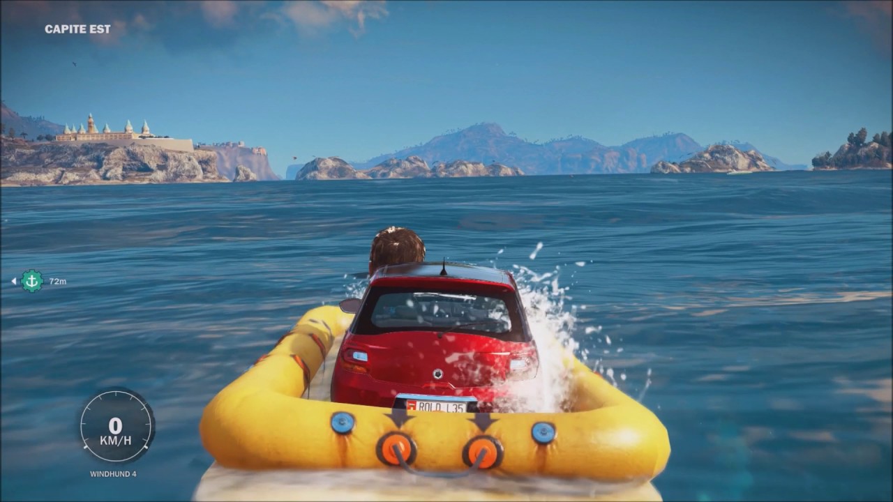 Driving a Car onto a Raft - Just Cause 3 - YouTube