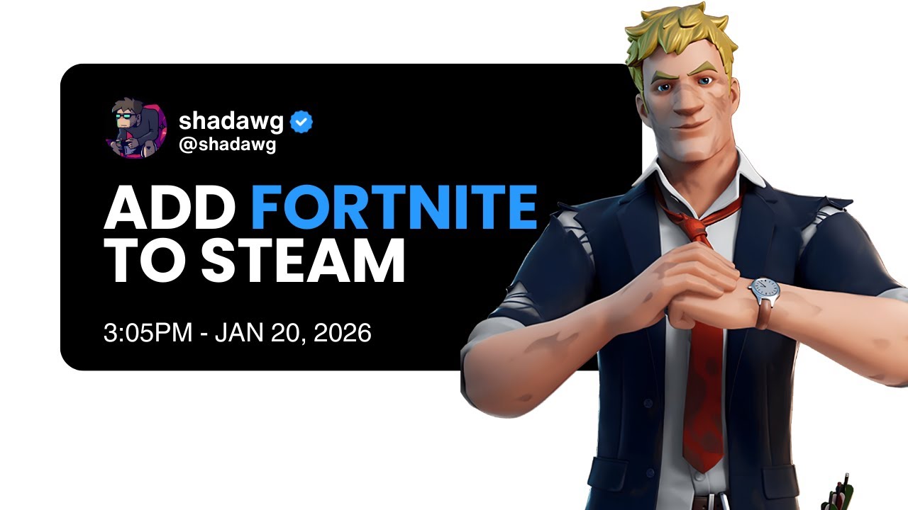 How to Add Fortnite to Steam (Works in 2026) - YouTube