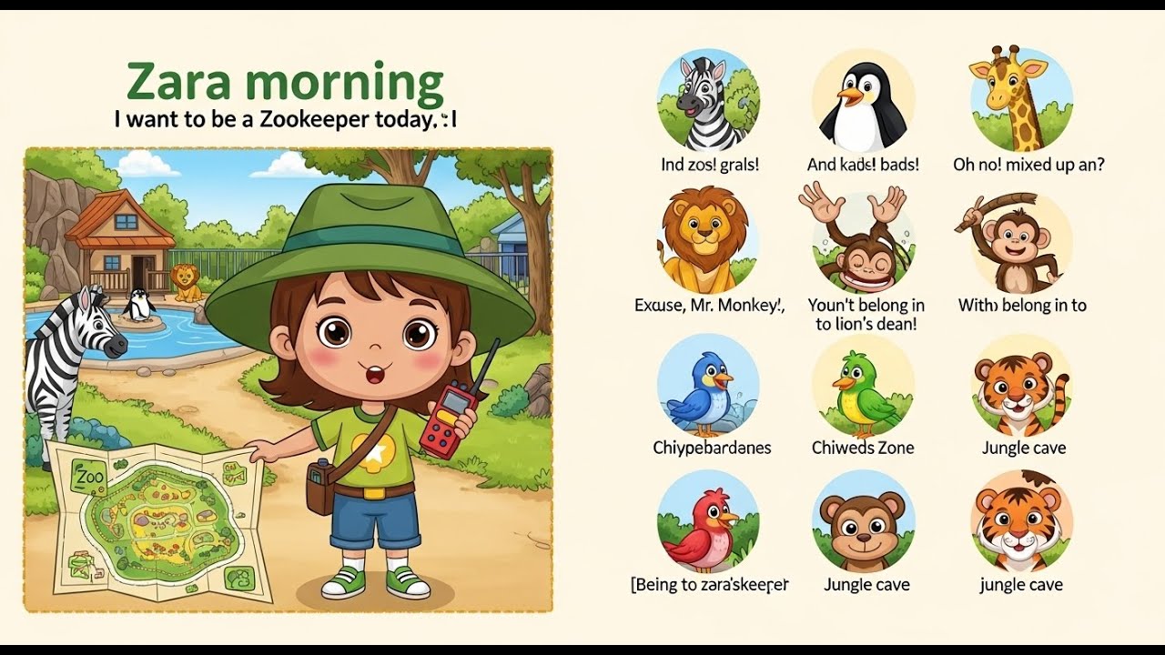 Zara the Zookeeper – Funny Animal Mix-Ups at the Zoo! | Educational ...