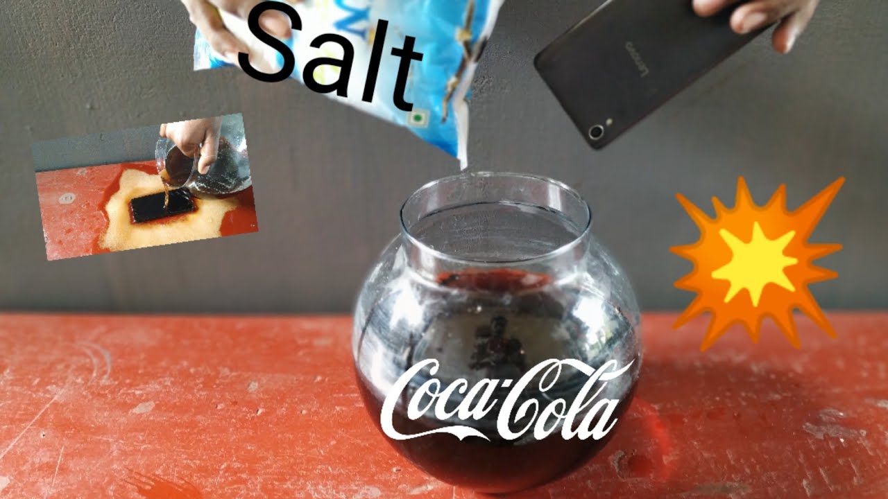 SMARTPHONE vs. COLA + SALT ( Experiment) |DELTA dude | - YouTube