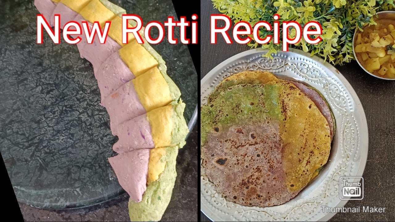 Healthy New Rotti Recipe | Colourful Healthy Rottis | Kids Breakfast ...