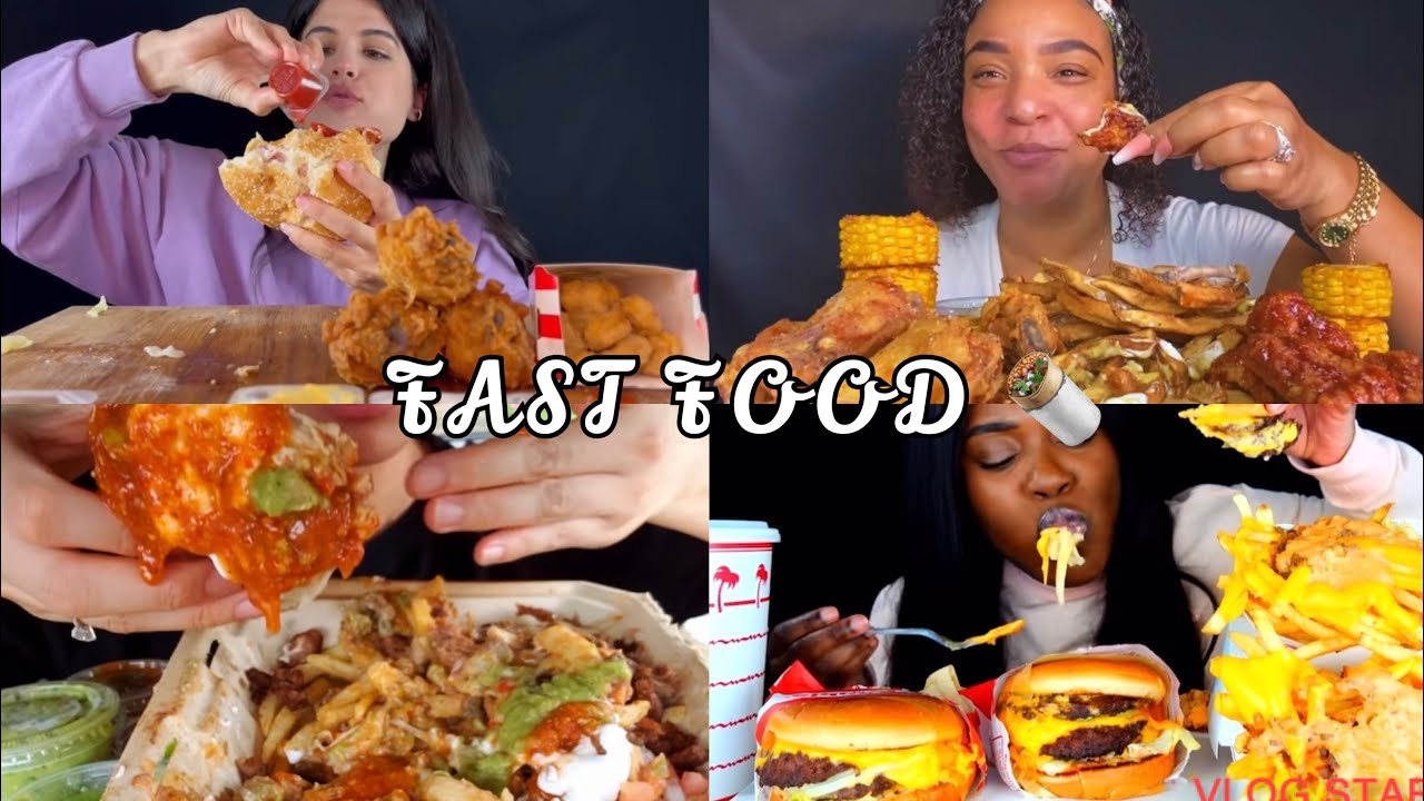 Best Fast food ASMR #mukbang compilation 🍔🍟 - YouTube