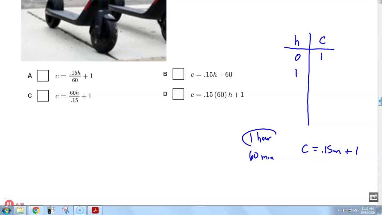 SAT Prep: Constructing Models Quiz - YouTube