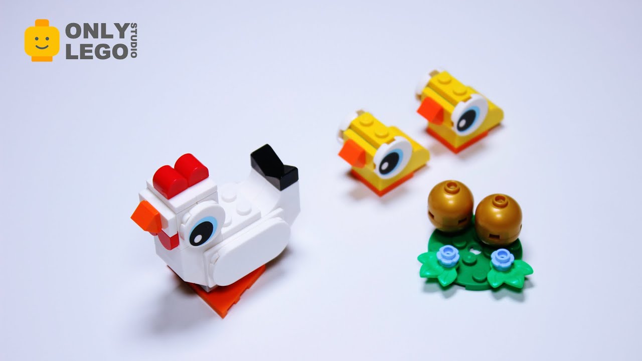 LEGO Other 30643 Easter Chickens | Stopmotion Build - YouTube