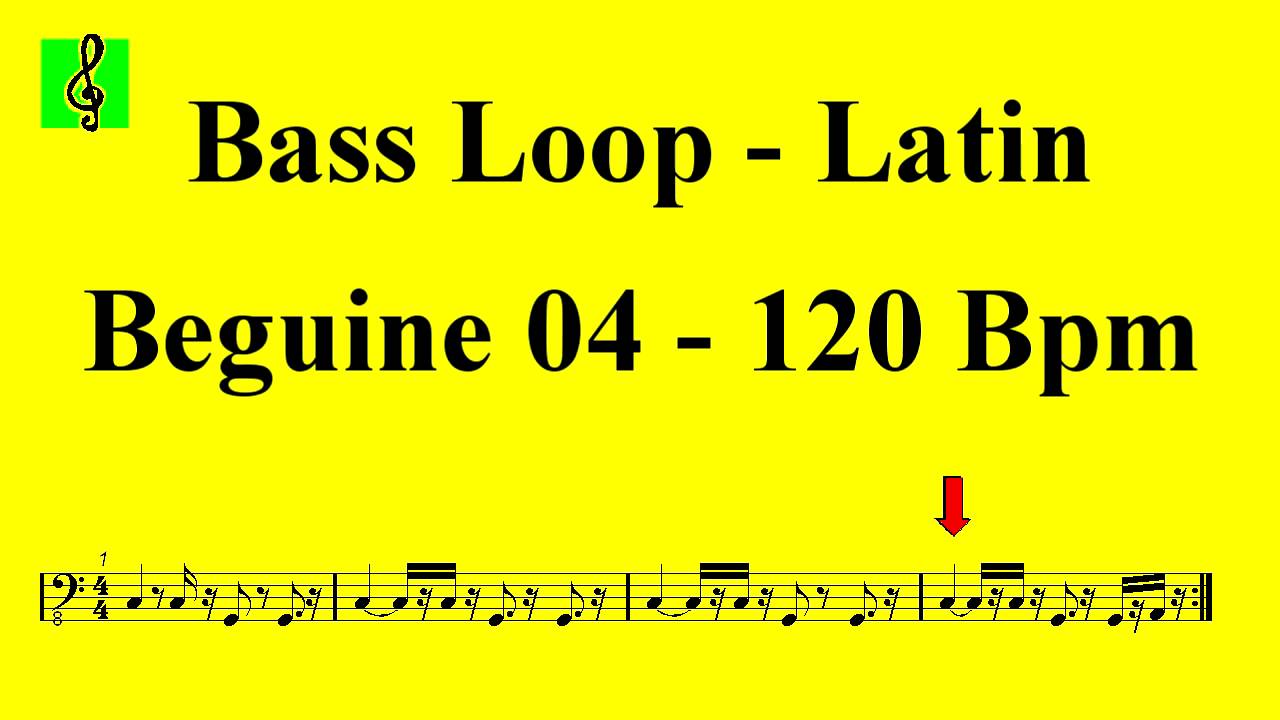 Free Bass Guitar Loop - Latin - Beguine 04 (Chorus) - 120 Bpm - YouTube