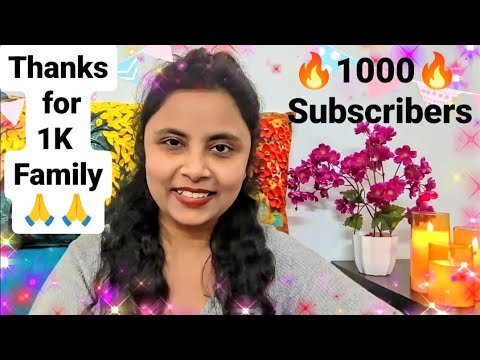 1000 Subscribers Milestone🎉 | Happy 1k Subscribers🎊 | Thankyou for ...