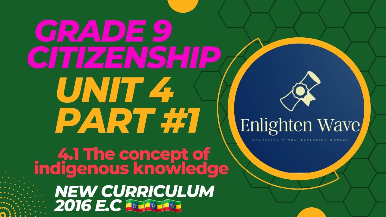 Grade 9 Citizenship Unit 4: 4.1 The concept of indigenous knowledge ...