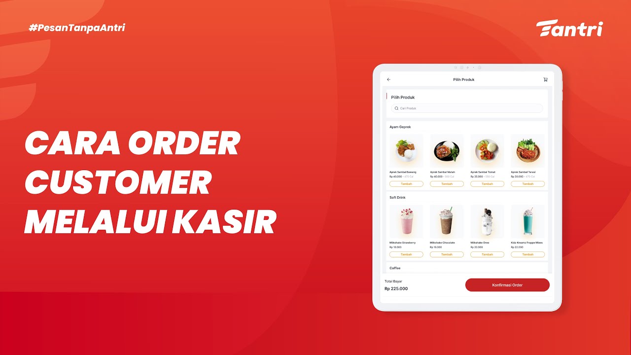 Cara Order Customer Melalui Kasir - YouTube