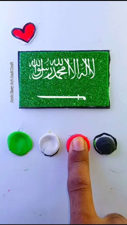 رسمت أعلام الدول العربية كلها💪😁 رسم علم السعودية 🇸🇦 #رسم #palestine # ...