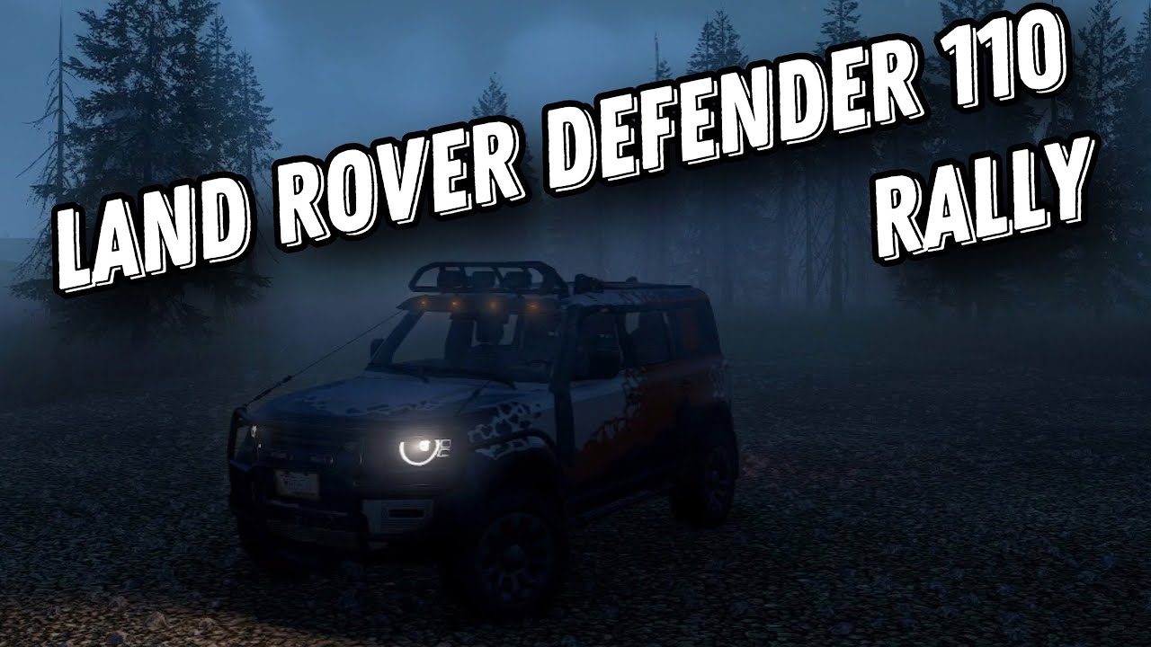 Land Rover Defender 110 - Rally / Snowrunner / Автомобили из игр - YouTube