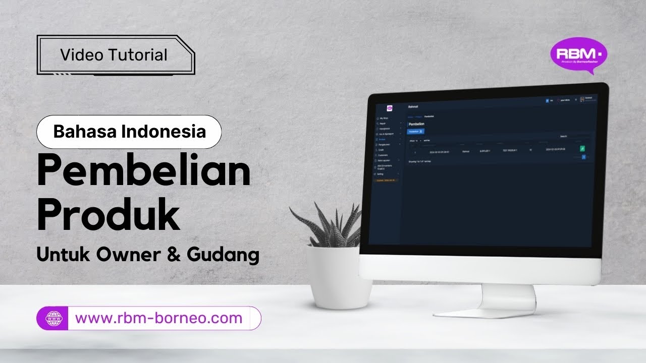 Input Pembelian Produk di RBM - YouTube