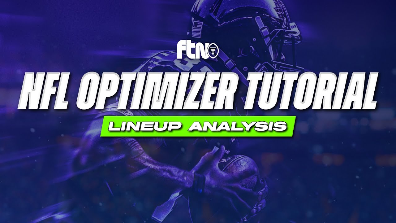 NFL Optimizer Tool - Lineup Analysis - YouTube