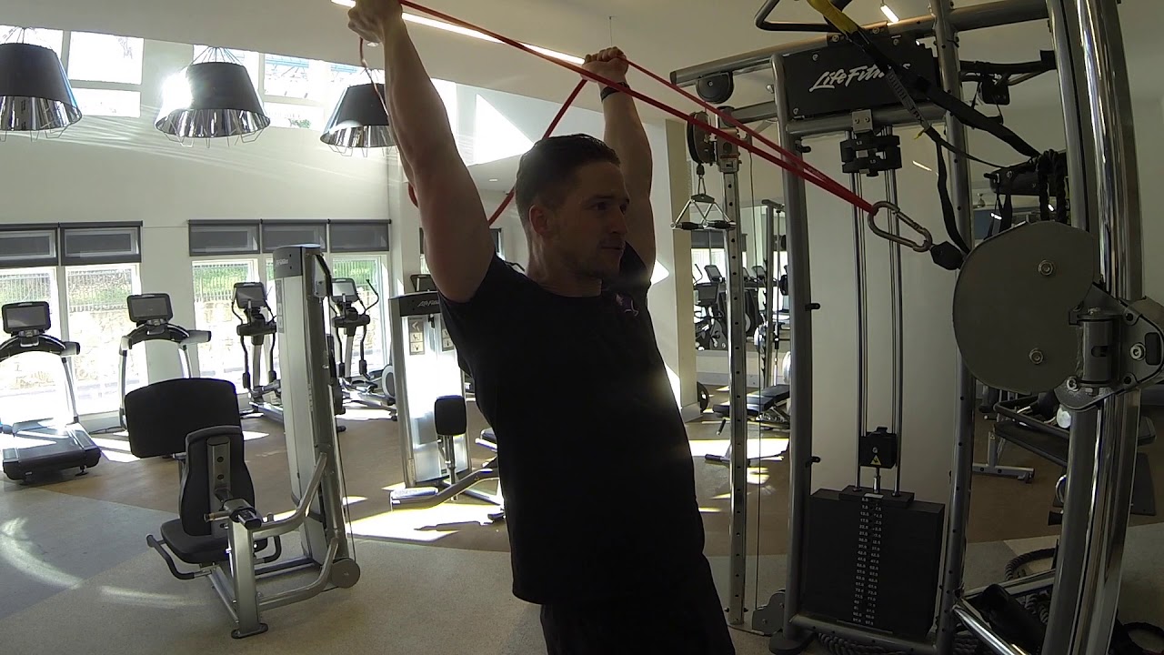 Band Overhead Press w/ Horizontal Distraction (VO) - YouTube