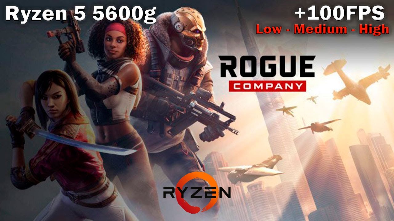 Ryzen 5 5600g Rogue Company test - YouTube