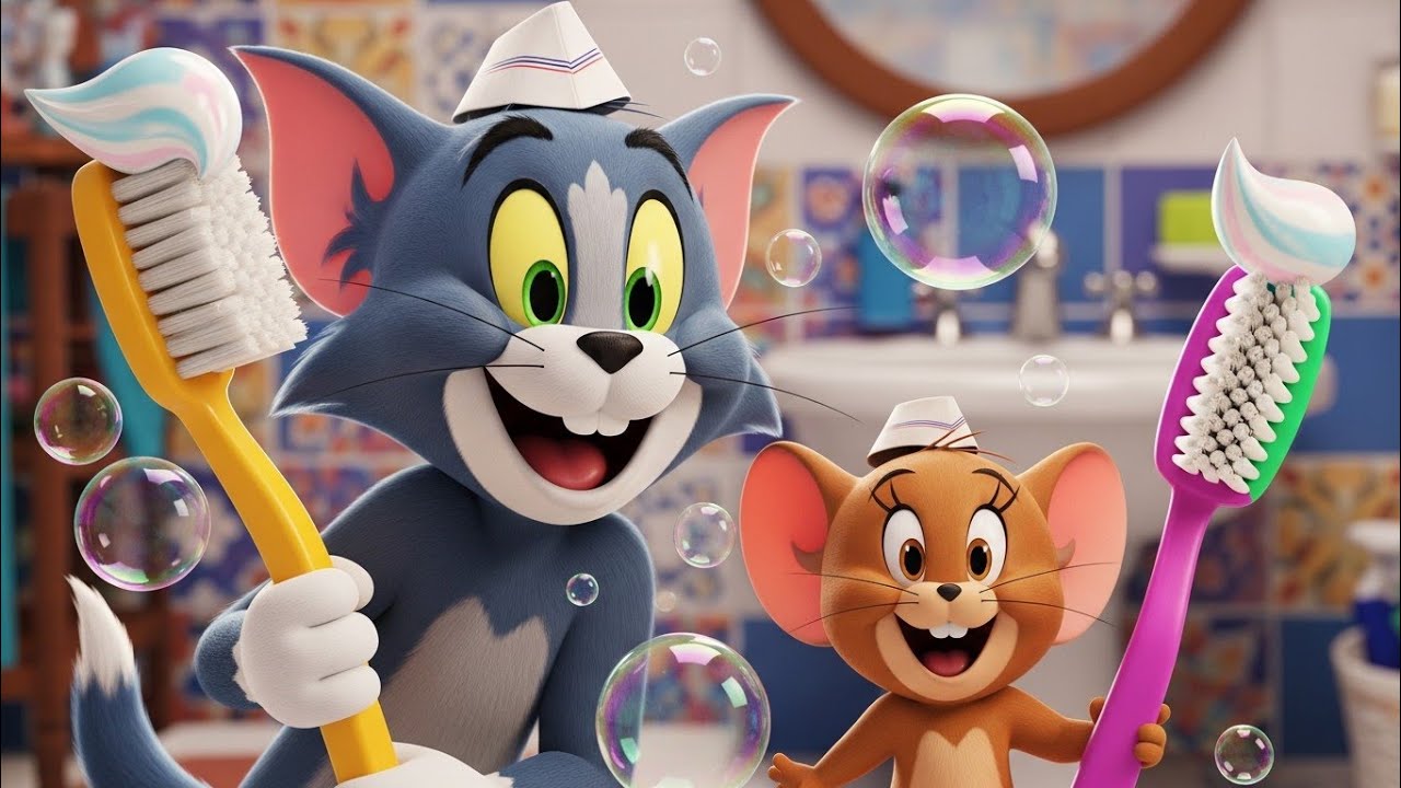 "Tom & Jerry’s Fun Toothbrush Adventure | Brush Your Teeth with Kids ...
