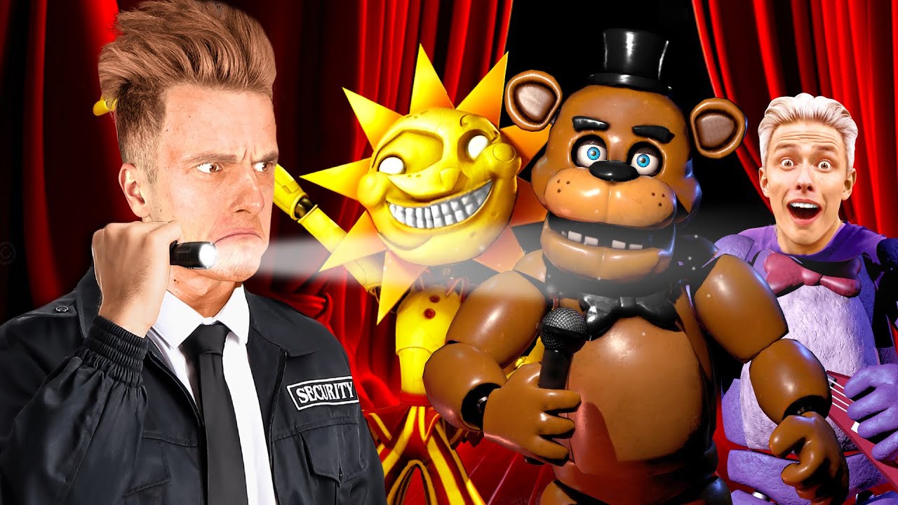 FNAF Camouflage Hide and Seek In Real Life in a Trampoline Park - YouTube